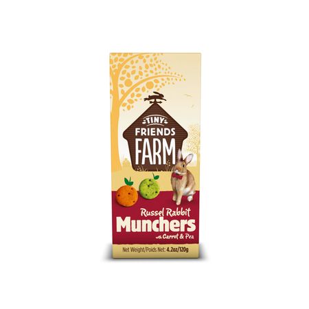 Buy 8 x Supreme Tiny Friends Farm Crunchers Russel Rabbit Munchers ...