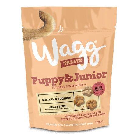 Buy 7 x Wagg Puppy Chicken & Yoghurt Junior Dog Treats - 120g from £10.49