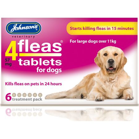 Buy Johnson's 4fleas Tablets For Dogs - Over 11kg - 6 Treatments from £ ...