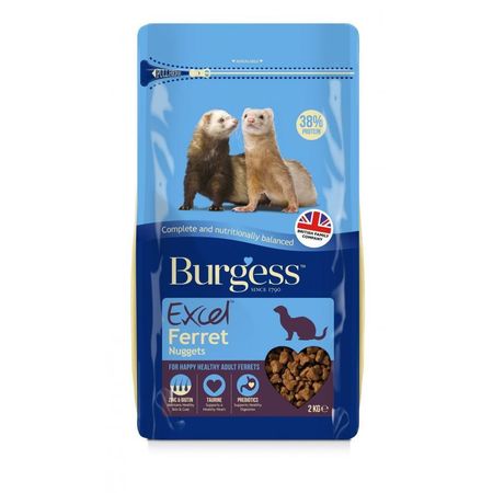 Buy Burgess Excel Ferret Nuggets 2kg from £8.49