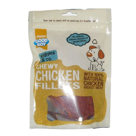 Buy Good Boy Waggles & Co Chewy Chicken Fillets from £2.99